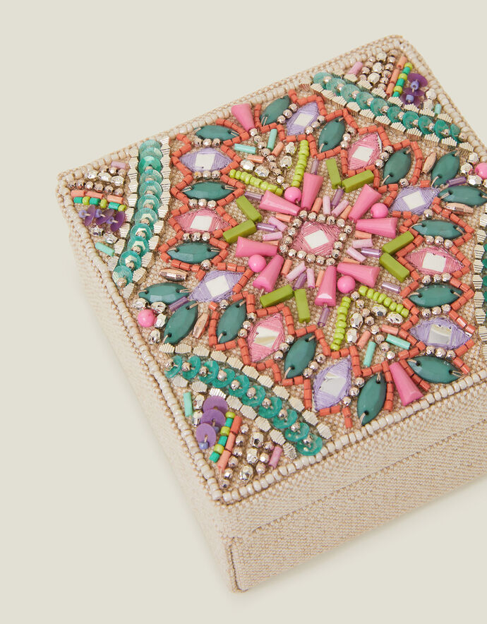 Square Embellished Jewellery Box | Jewellery Boxes | Accessorize Global