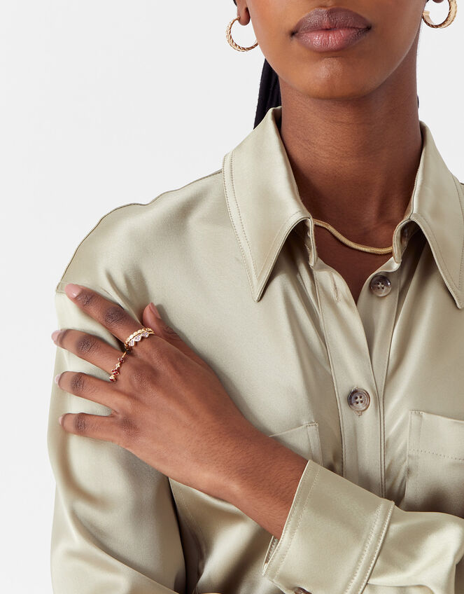 Stacking Rings 5 Pack Purple | Stacked rings | Accessorize UK