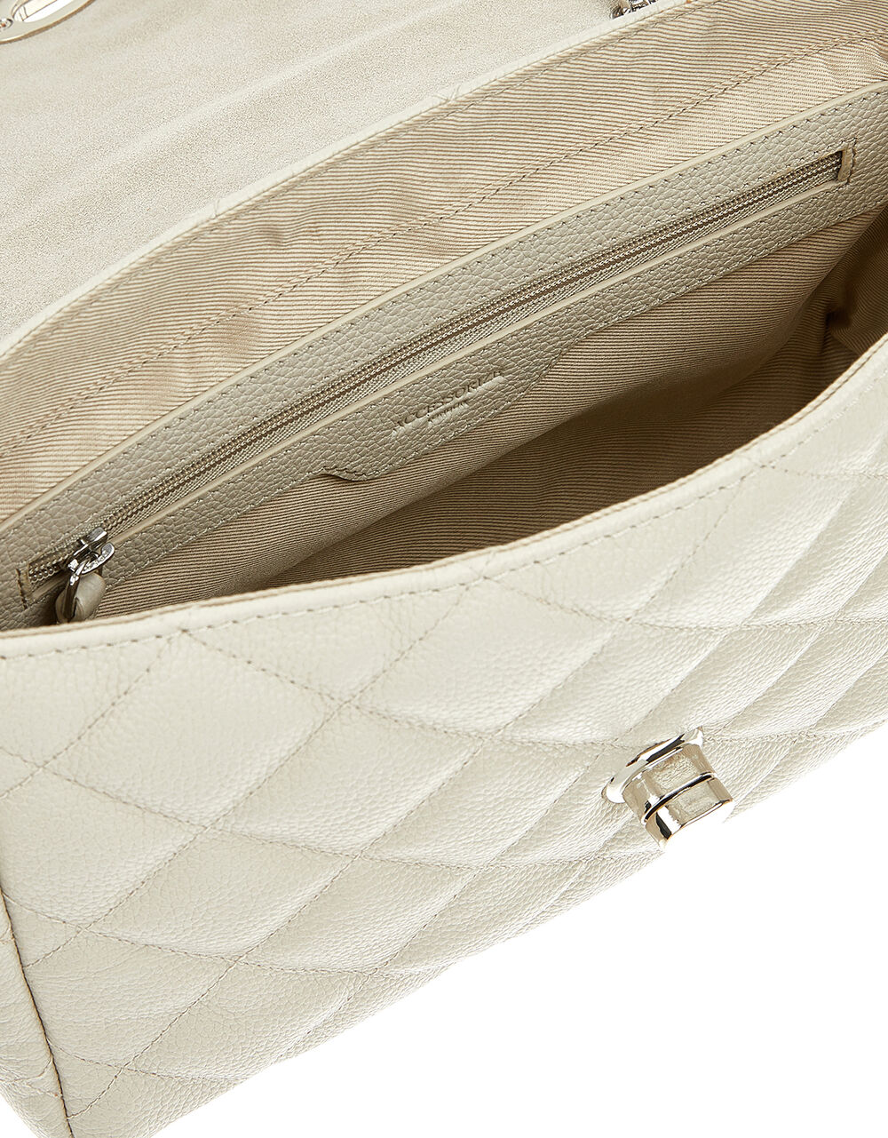 Georgie Quilted Leather Bag | Leather bags | Accessorize UK