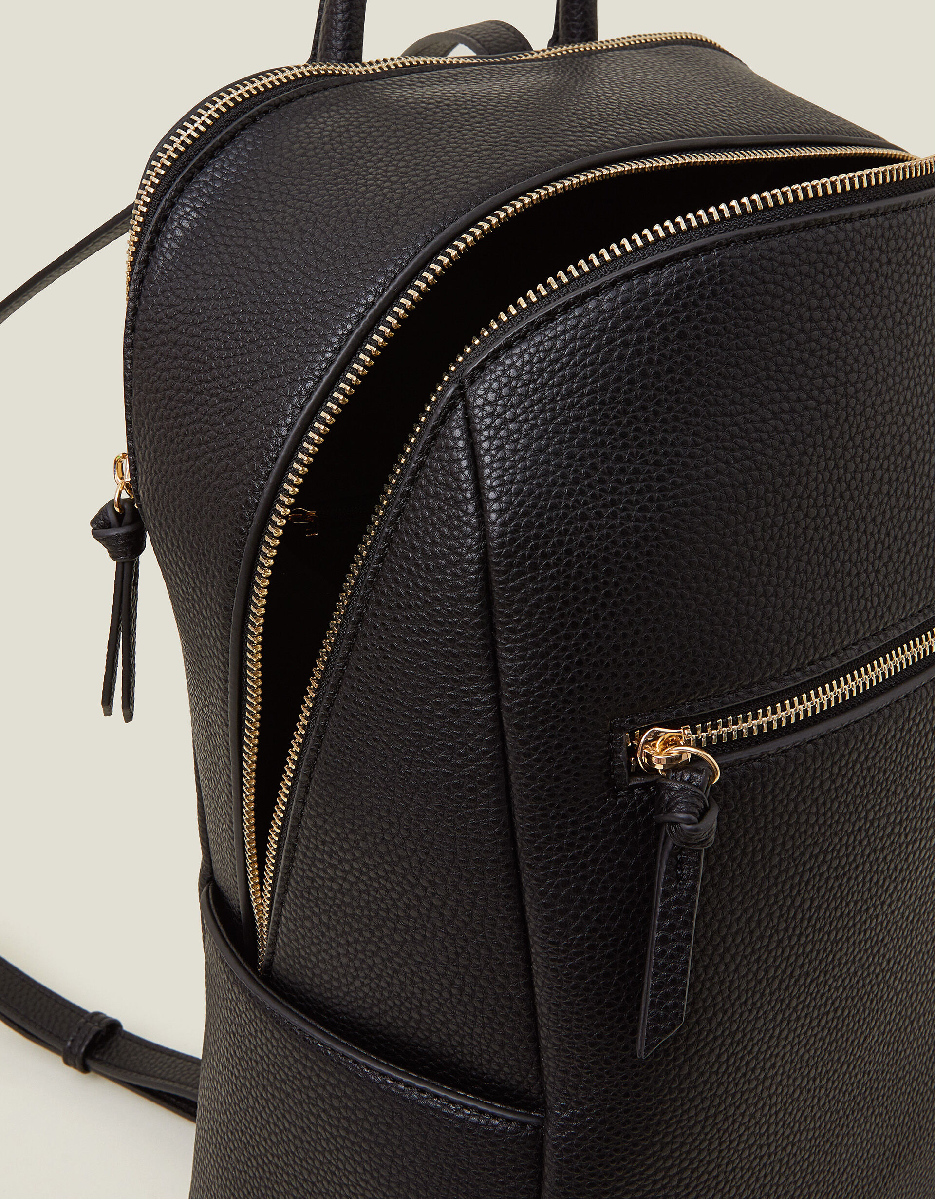 Smart Zip Around Backpack Black | Backpacks | Accessorize UK
