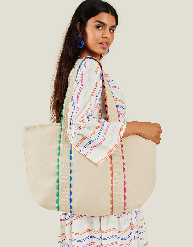 Ric Rac Shopper Bag | Beach bags | Accessorize UK