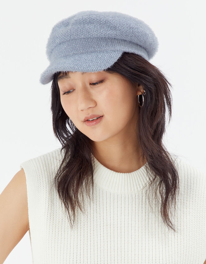 Fluffy Sparkle Baker Boy Hat Blue | Hats | Accessorize Global