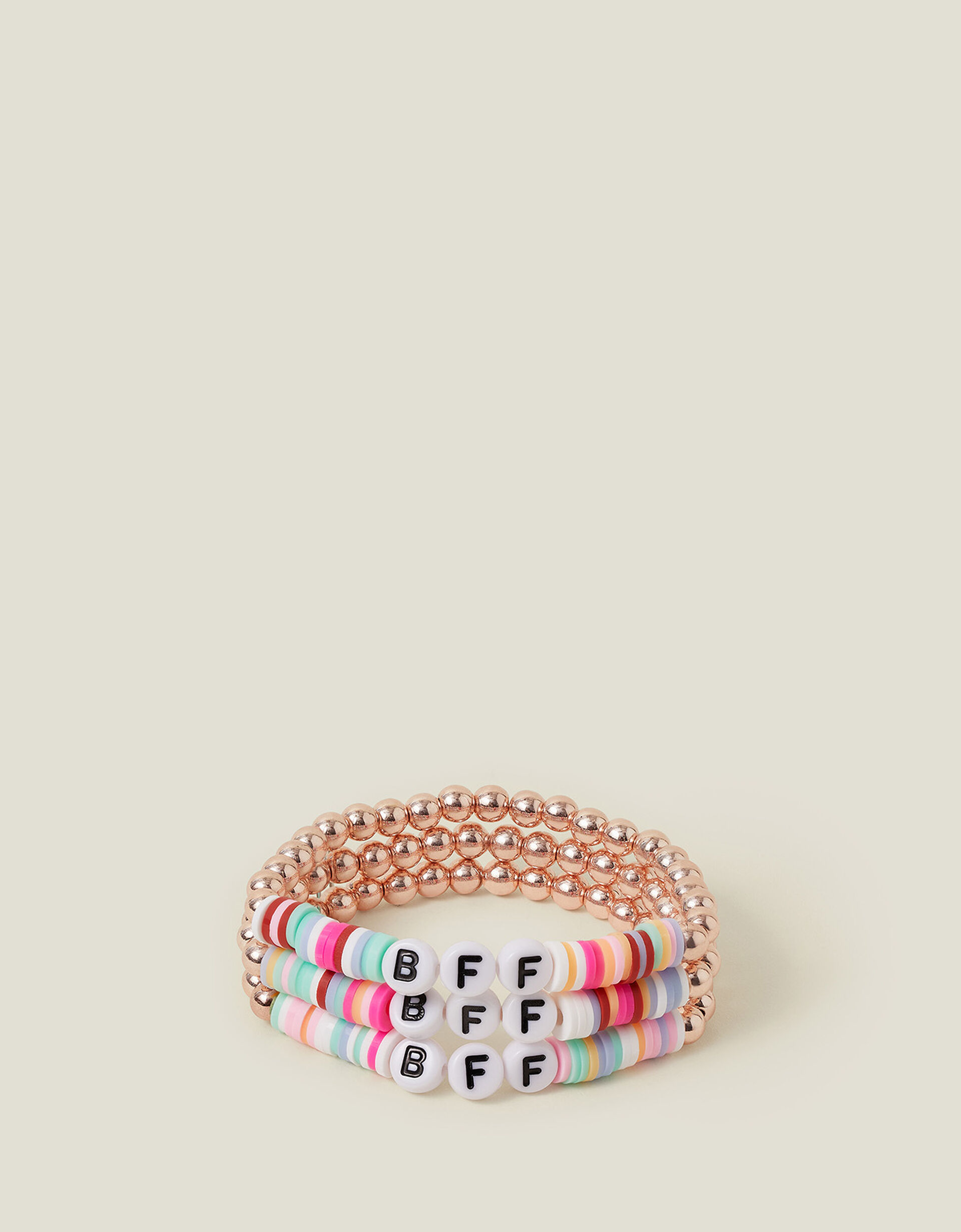 3-Pack Girls 'BFF' Beaded Bracelets | Girls Jewellery | Accessorize Global
