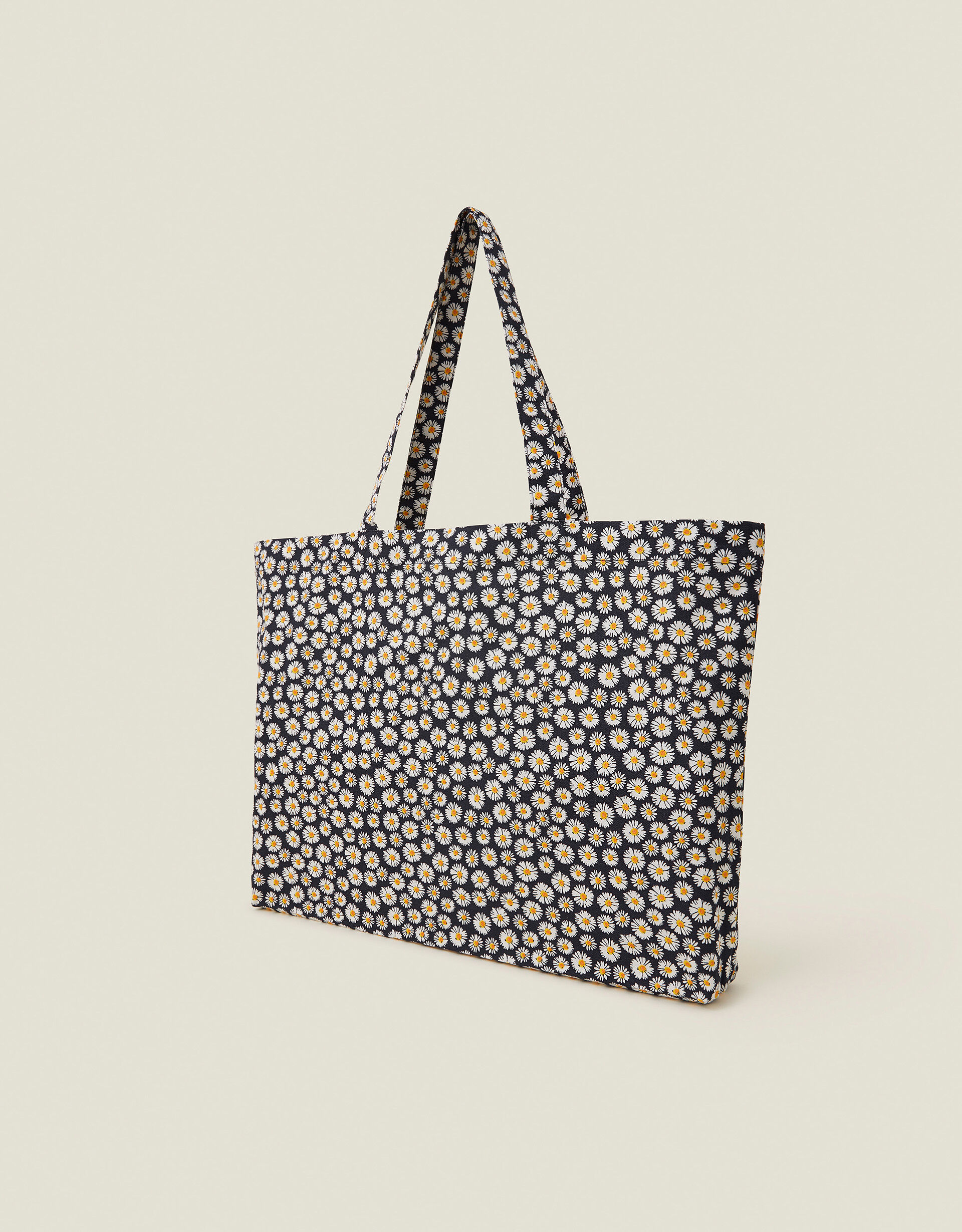Daisy Print Cotton Shopper Bag Navy | Shop All | Accessorize UK