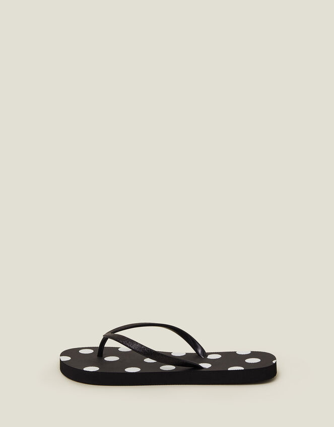Spot Print Flip Flops Black | Sandals & Flip Flops | Accessorize Global