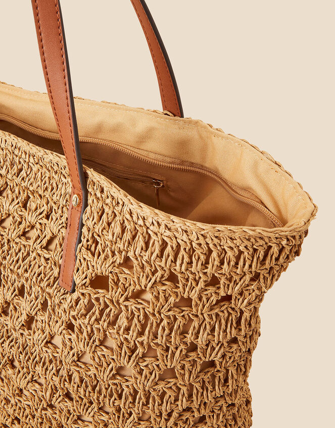 Classic Raffia Tote Bag | Beach bags | Accessorize UK