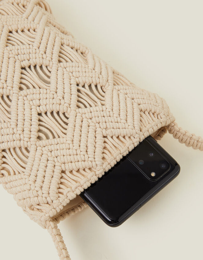 Macrame Fringe Phone Bag | Phone Bags | Accessorize UK