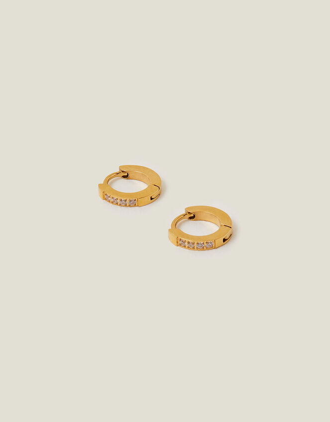 Stainless Steel Sparkle Hoops | Poolside Perfection | Accessorize UK