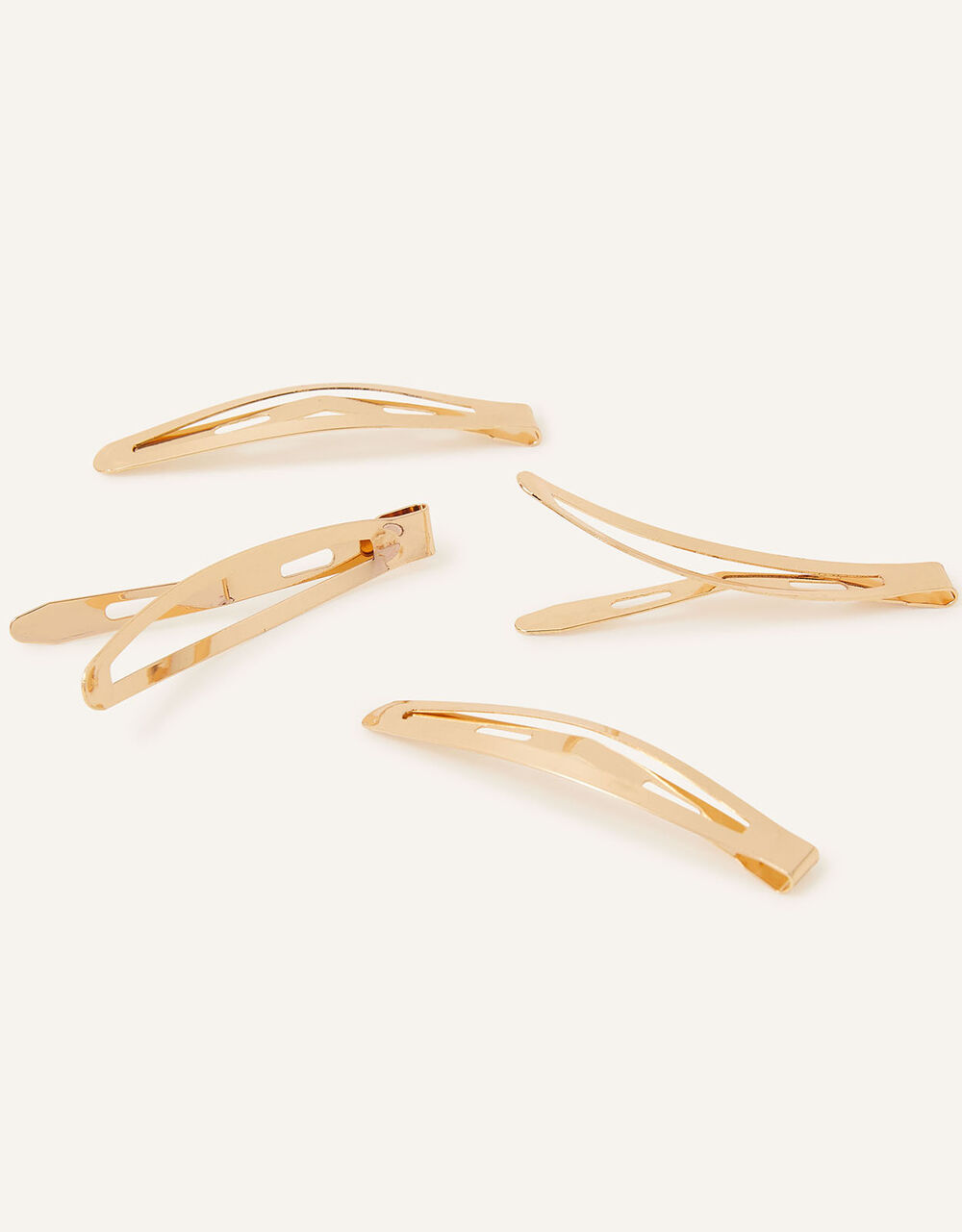Metal Snap Clips 4 Pack | Hair clips | Accessorize UK