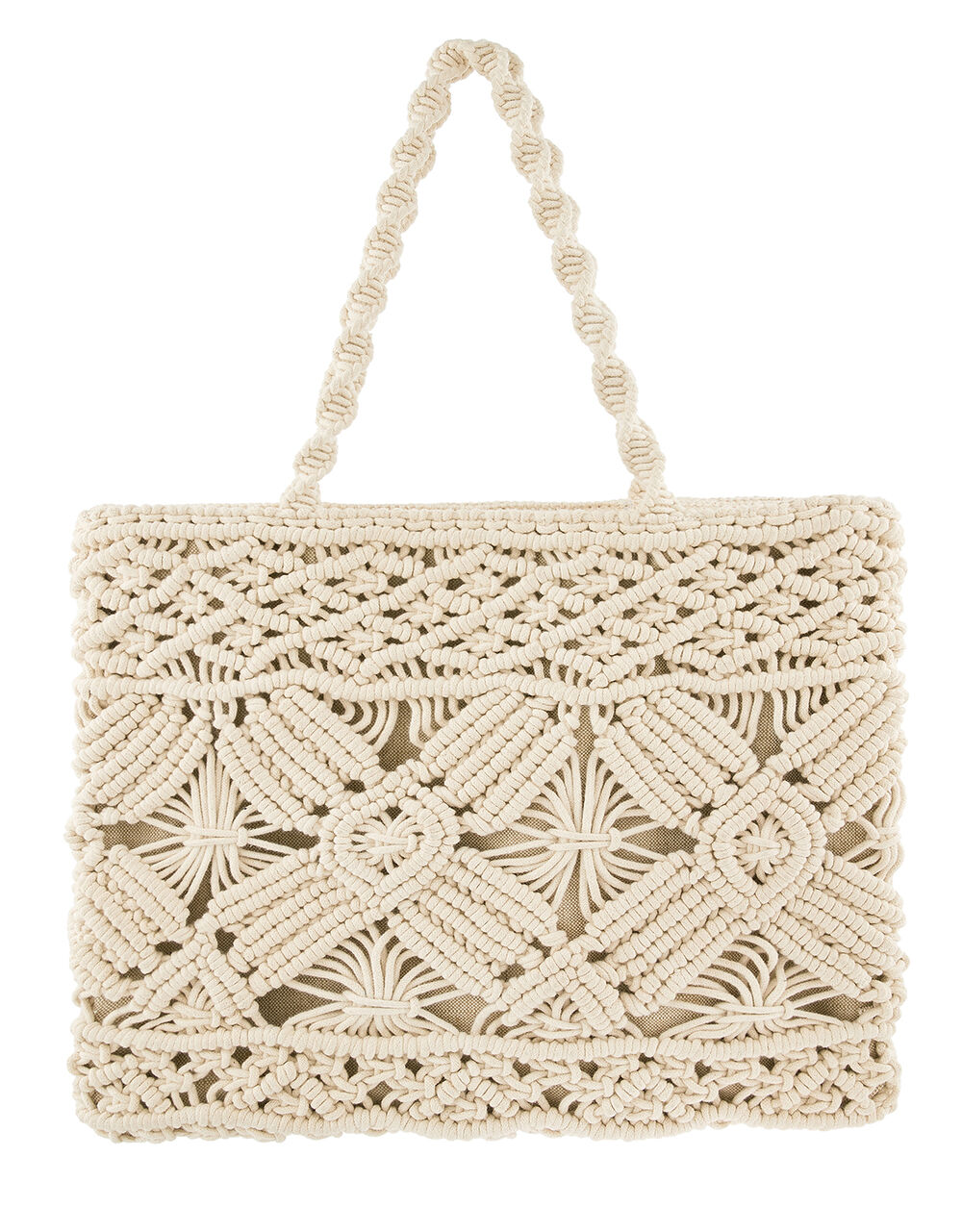 Macrame Shopper Bag | Beach bags | Accessorize UK