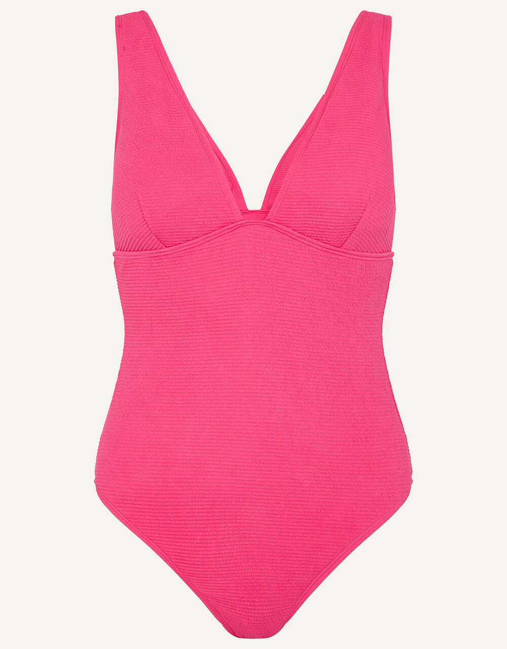 Crinkle Plunge Swimsuit Pink | Swimsuits | Accessorize UK
