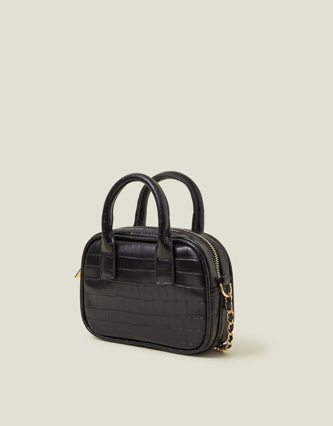 Mini Faux Croc Cross-Body Bag | Crossbody Bags | Accessorize UK