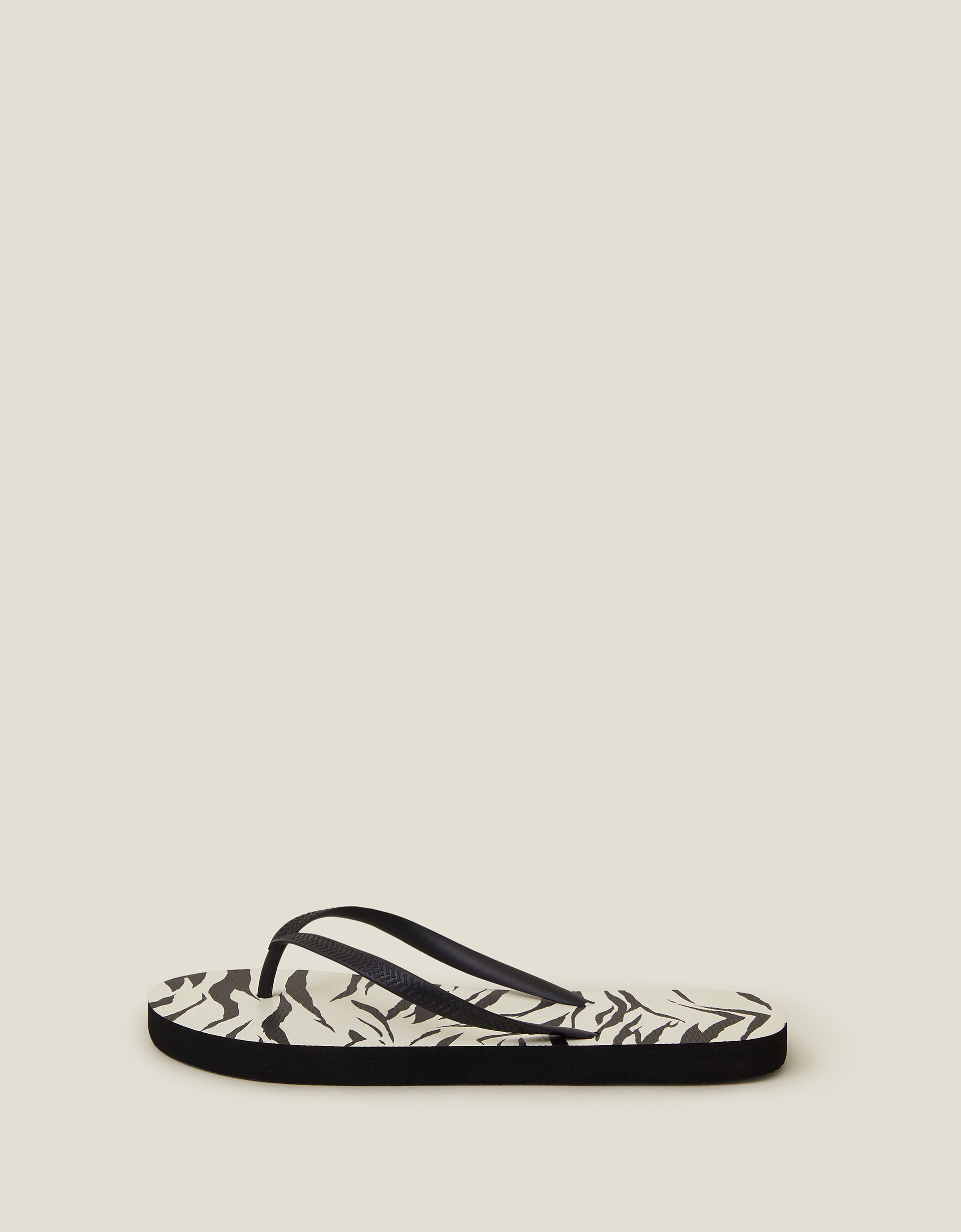 Zebra Print Flip Flops Black | Sandals & Flip Flops | Accessorize Global