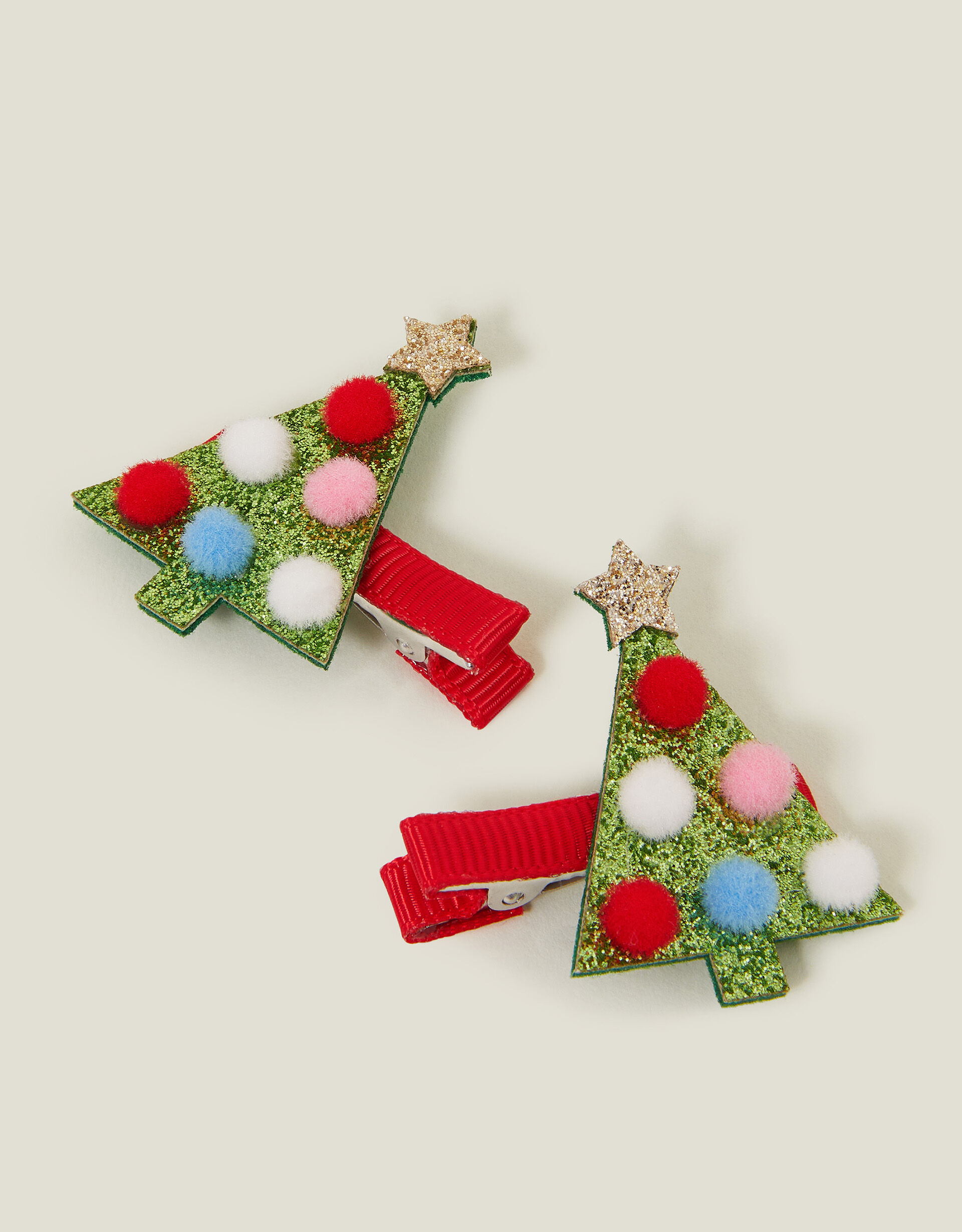 2-Pack Girls Christmas Tree Hair Clips | Girls Accessories ...