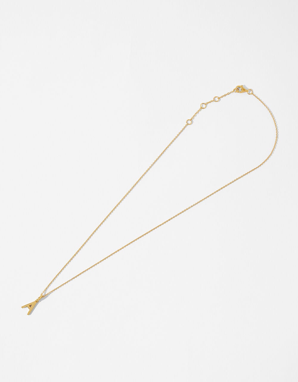Gold Vermeil Initial Pendant Necklace - A | Z for Accessorize ...