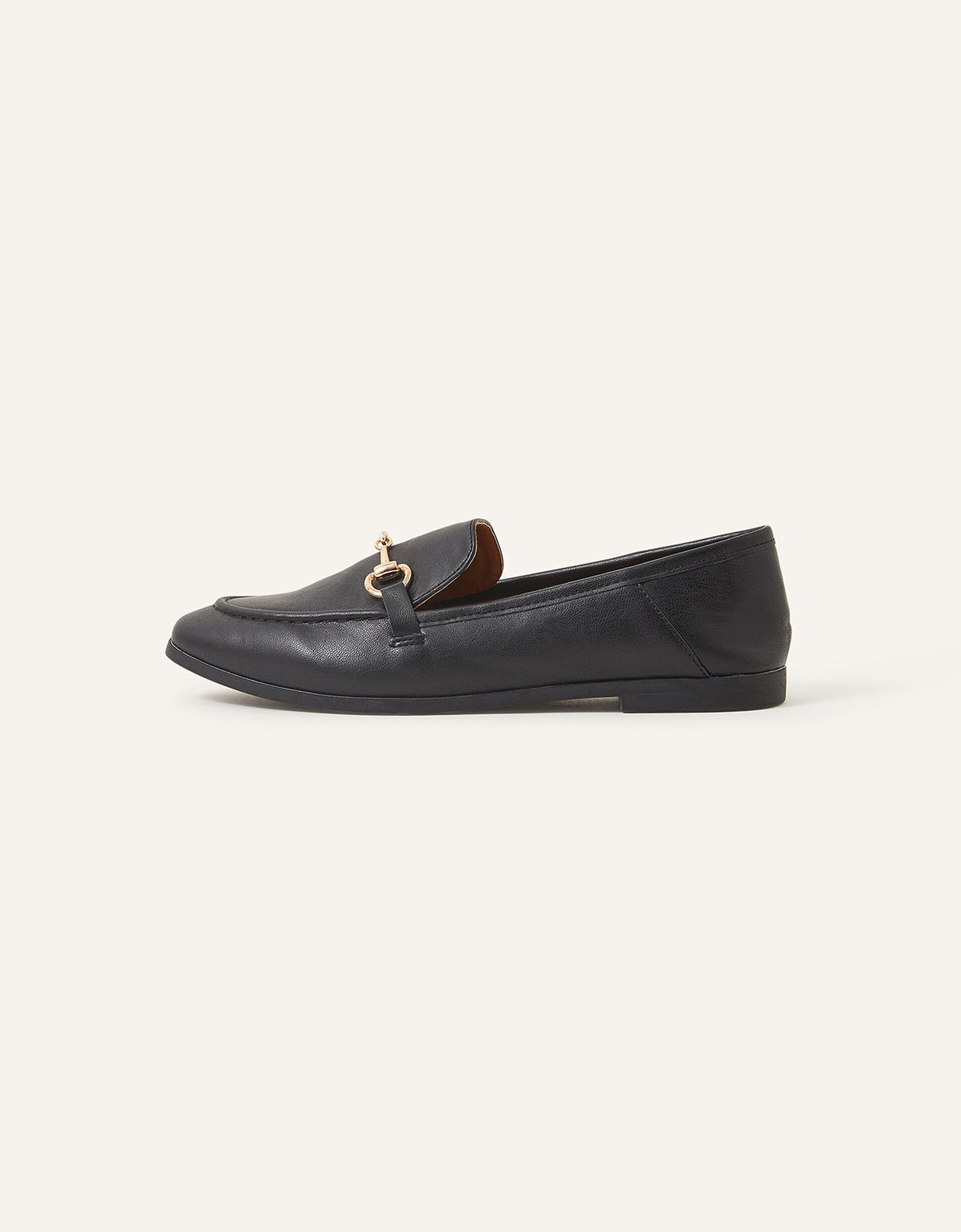 Metal Bar Loafers Black | Flat shoes | Accessorize Global