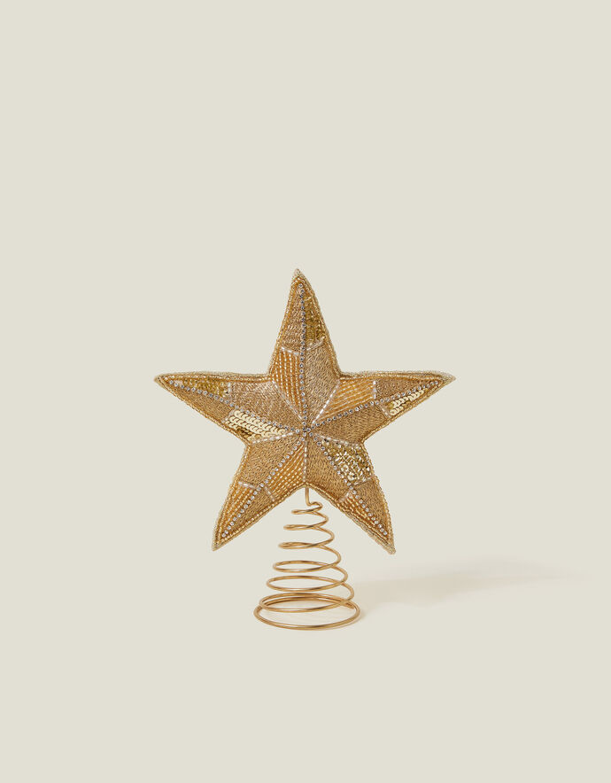 Embellished Star Christmas Tree Topper | Christmas Decorations ...