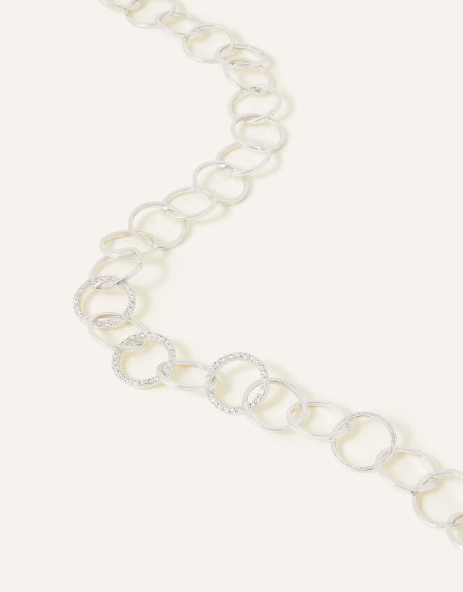 Sterling Silver Plated Circle Chain Necklace | Sterling silver ...
