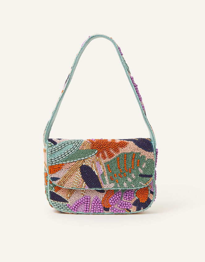 Palm Hand-Beaded Shoulder Bag | Clutch bags | Accessorize UK