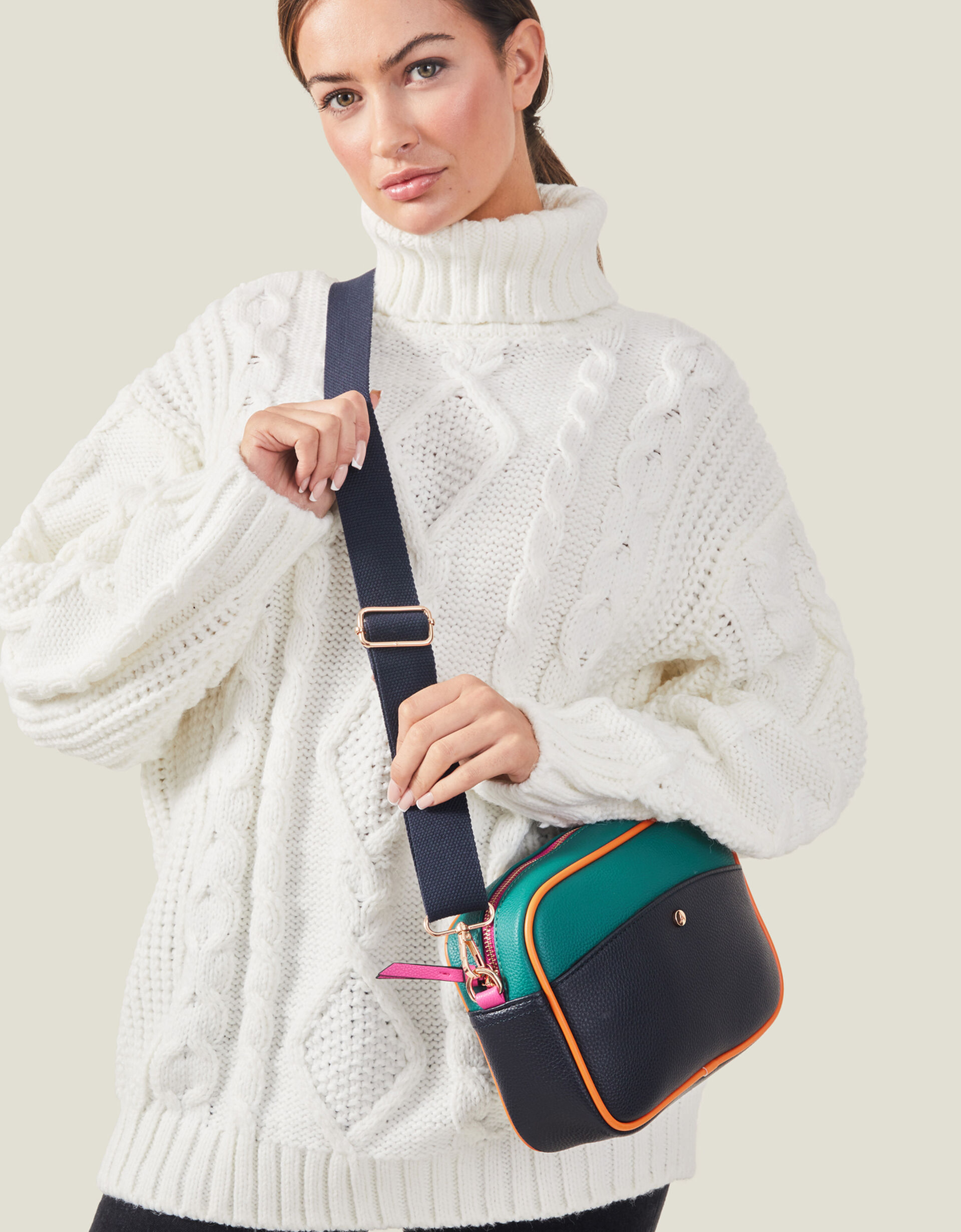 Colour Block Camera Bag | Shop All | Accessorize UK