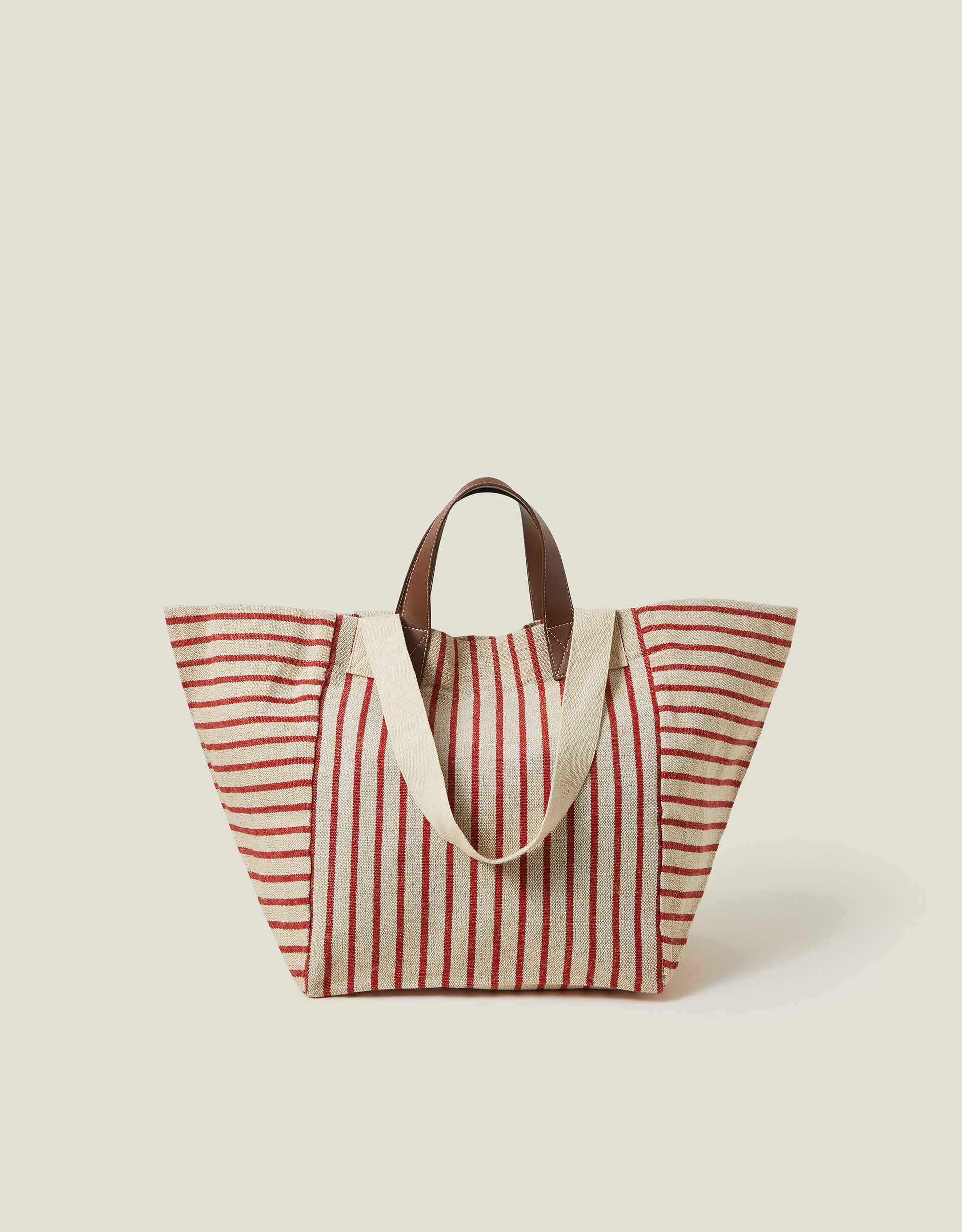 Large Stripe Canvas Tote Bag | Beach Bags | Accessorize Global