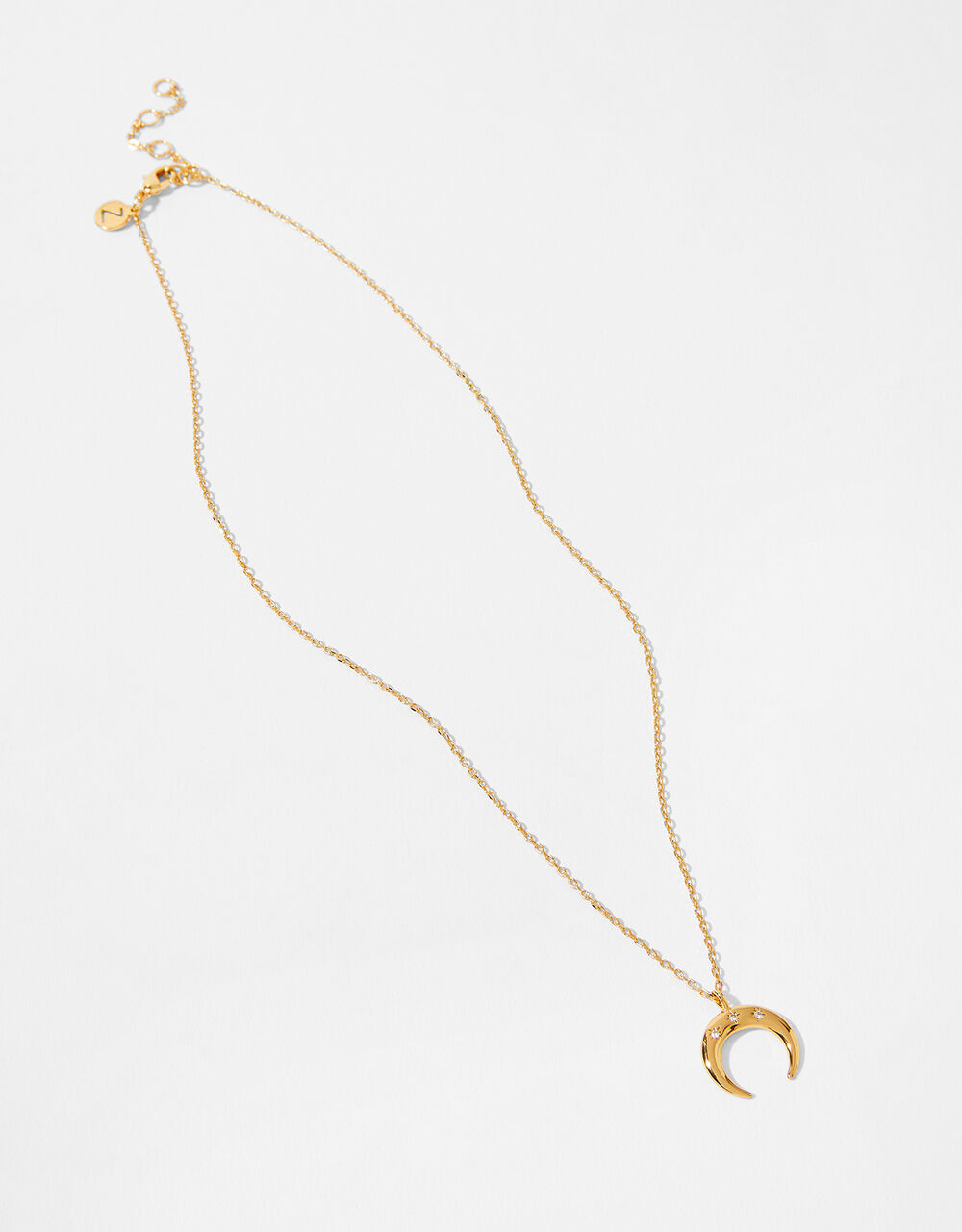 Gold-Plated Crescent Pendant Necklace | Z for Accessorize | Accessorize UK