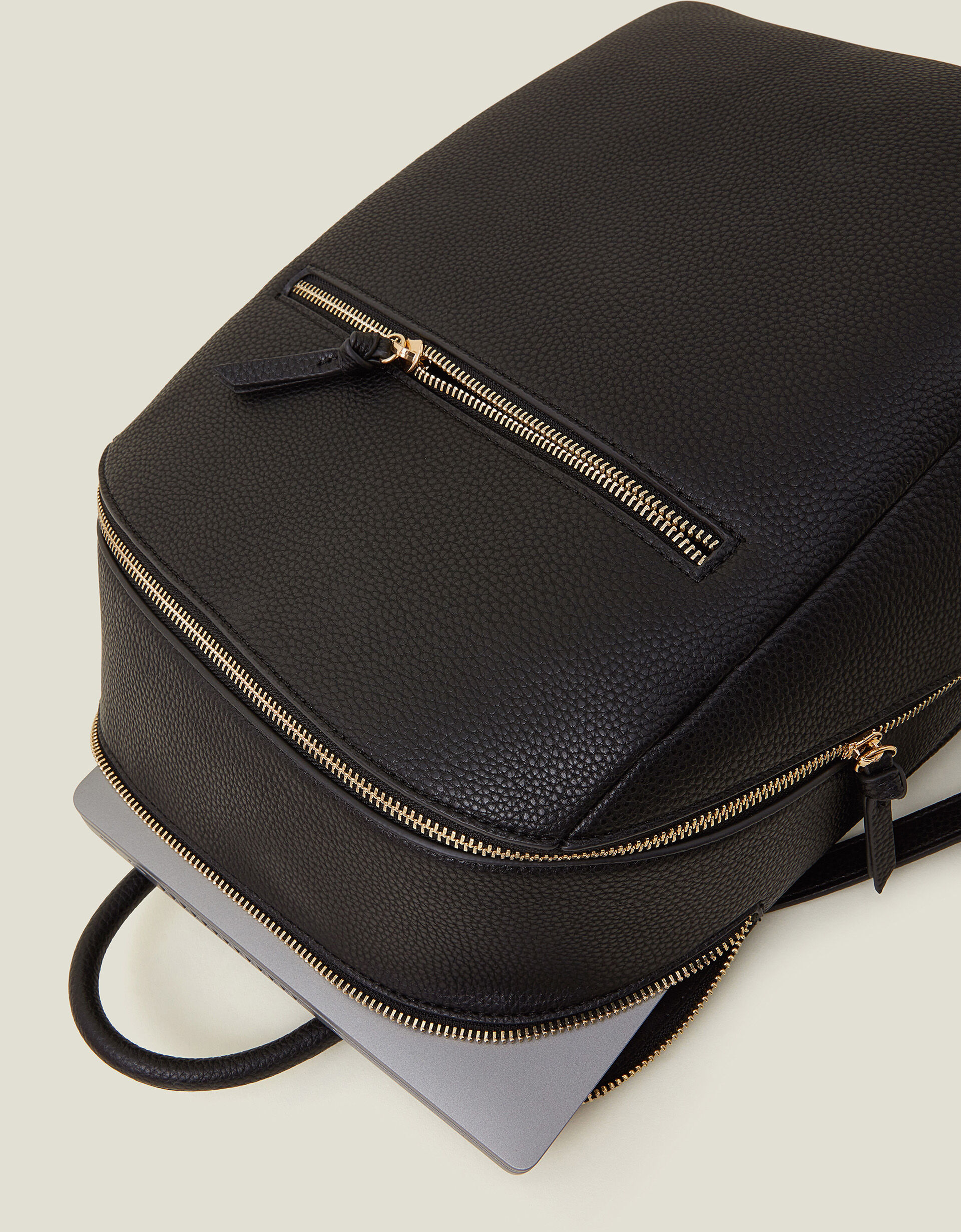 Smart Zip Around Backpack Black | Backpacks | Accessorize UK