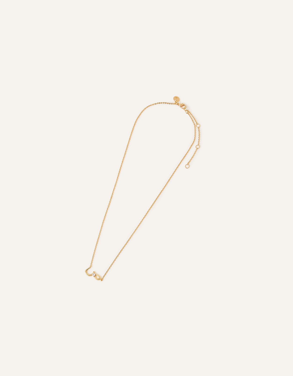 14ct Gold Plated Arabic Initial Pendant Necklace S Saad Accessorize UK Navigation Catalog Accessorize UK