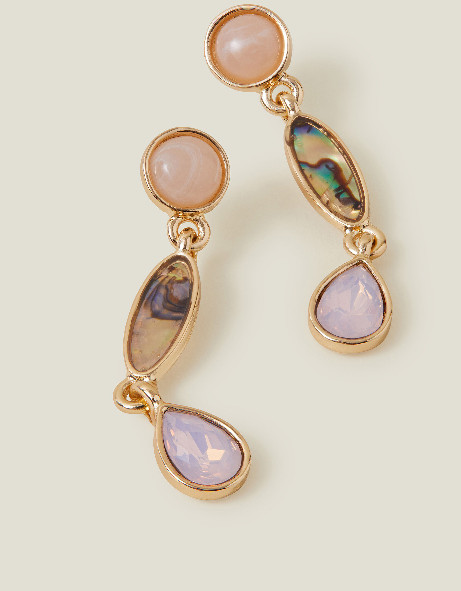 Triple Stone Drop Earrings | Drop Earrings | Accessorize Global