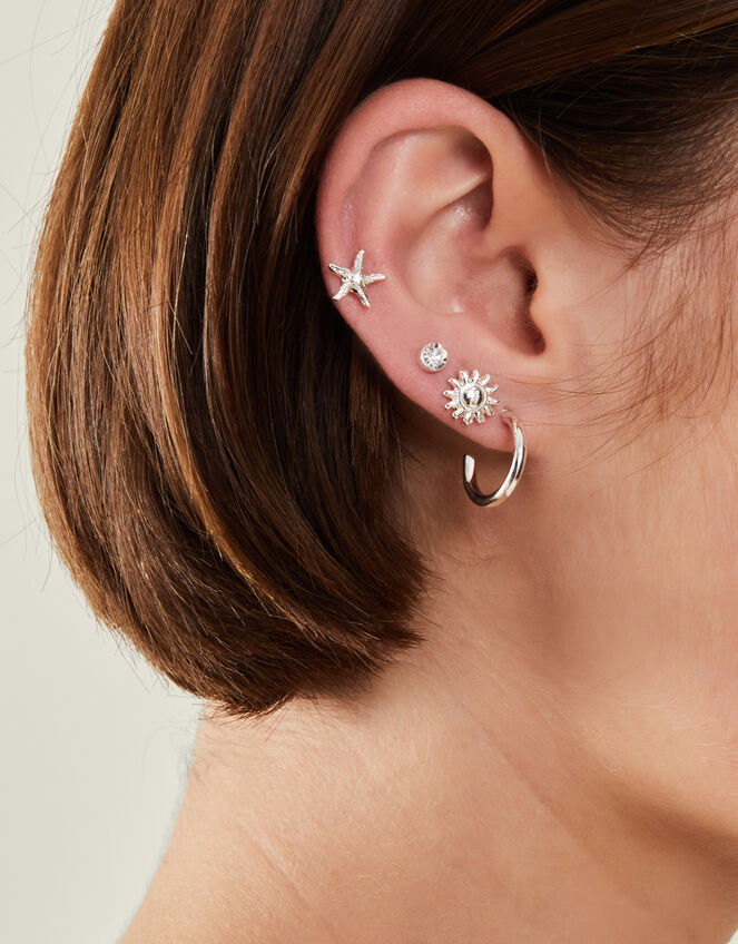 10-Pack Under The Sea Stud and Hoop Earrings | Stud Earrings ...