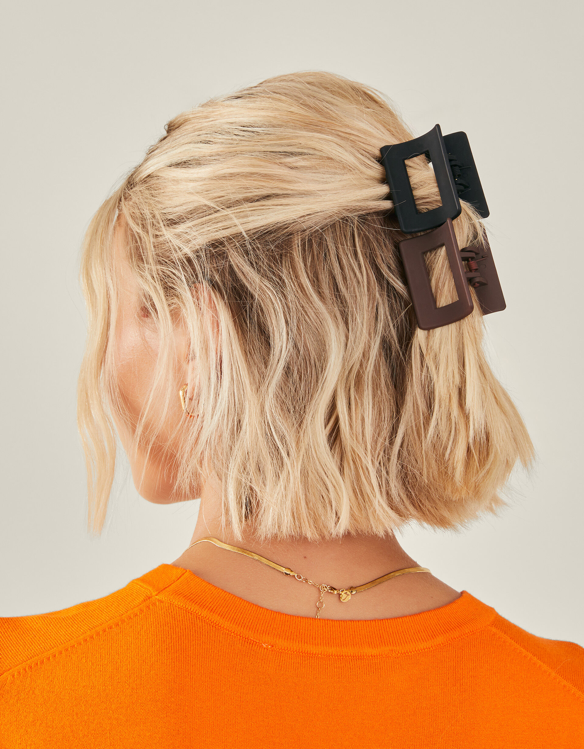 Matte Square Claw Clips 4 Pack | Hair Accessories | Accessorize UK