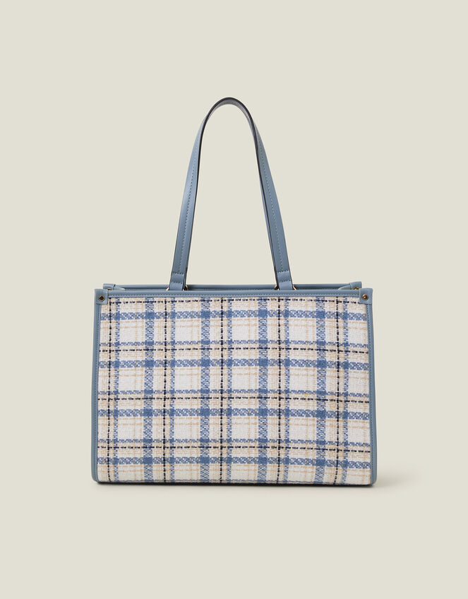 Textile Check Tote Bag | Shoulder bags | Accessorize UK