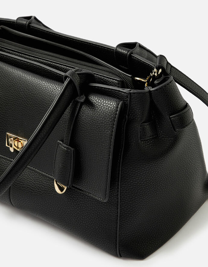 Sandra Grab Bag Black | Top handle bags | Accessorize UK