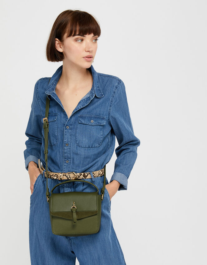 Lula Mini Flap Leather Cross-Body Bag | Leather bags | Accessorize Global