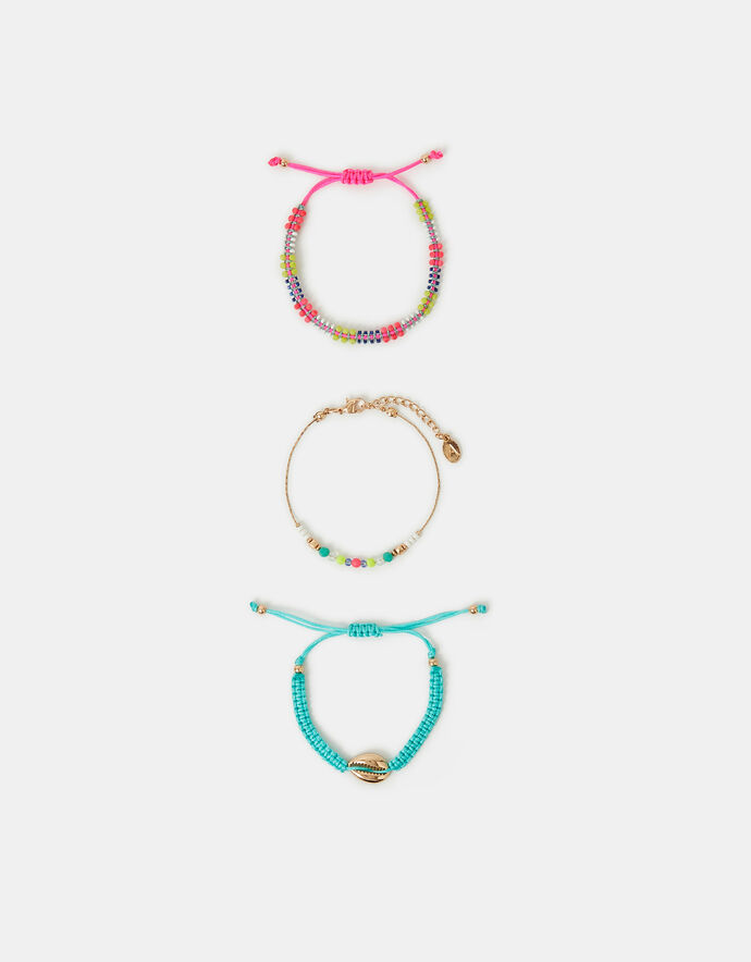 3-Pack Shell Beaded Mix Bracelets | Bracelets | Accessorize Global
