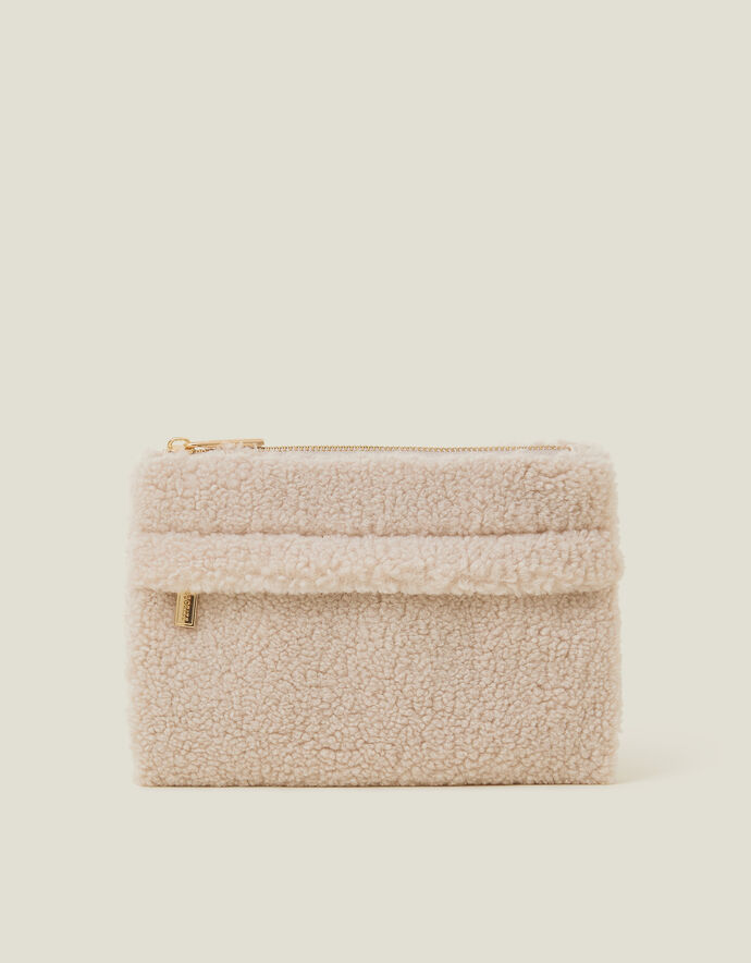 Medium Faux Shearling Zip Pouch | Purses, Wallets & Cardholders ...