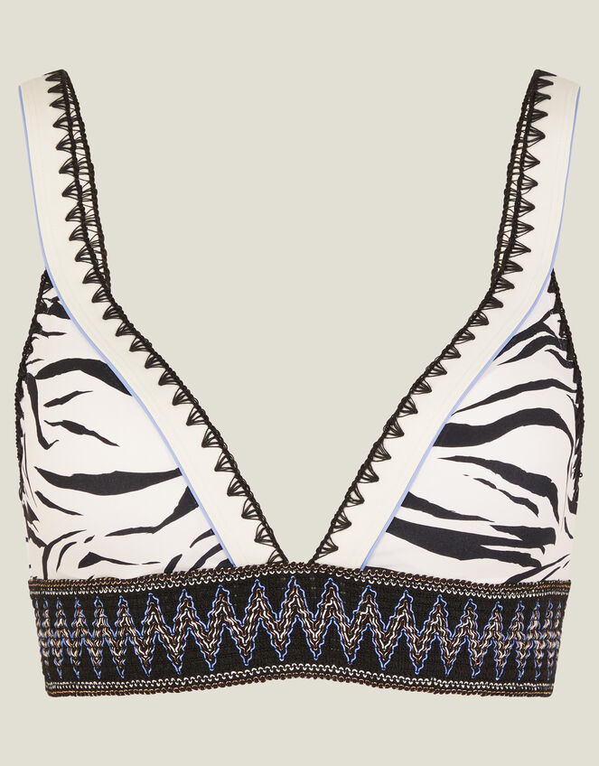 Tiger Print Bikini Top Ivory Bikinis And Swimsuits Accessorize Global