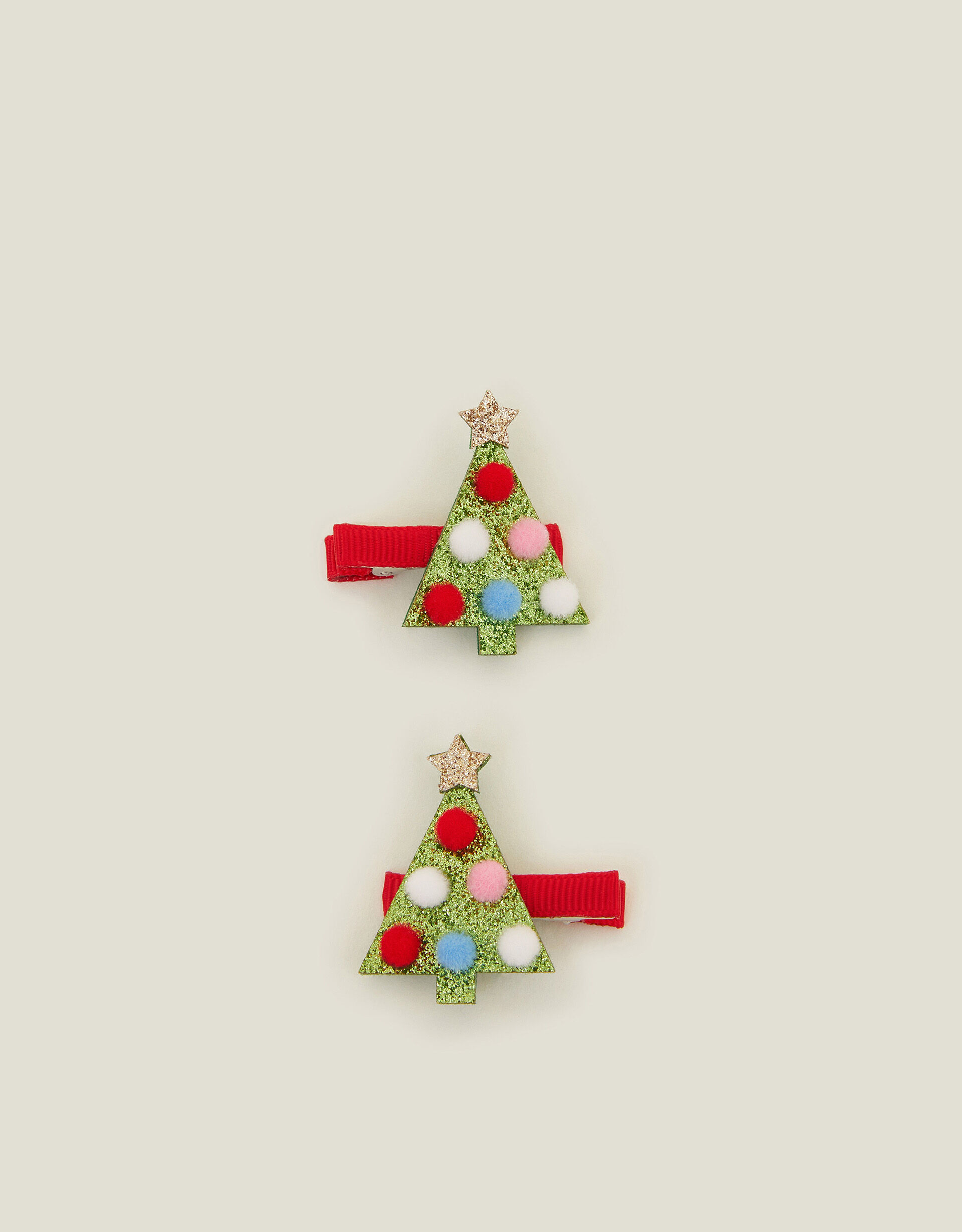 2-Pack Girls Christmas Tree Hair Clips | Girls Accessories ...