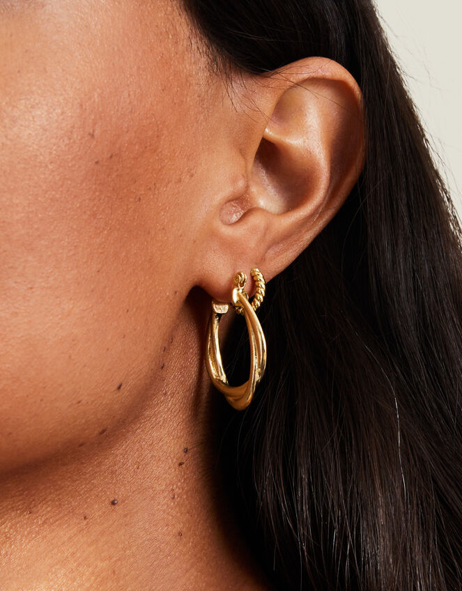 Interlocked Hoop Earrings | Hoops | Accessorize Global