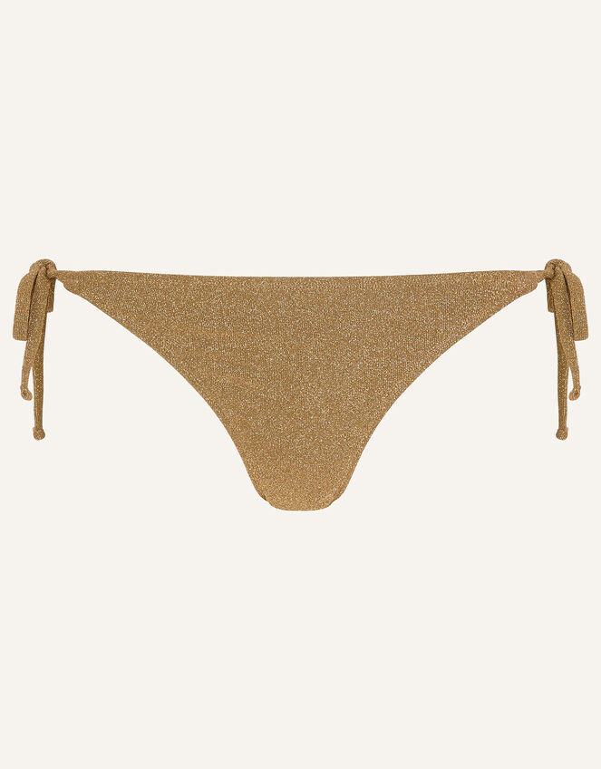 Shimmer Bikini Bottoms Gold | Bikinis & Swimsuits | Accessorize UK