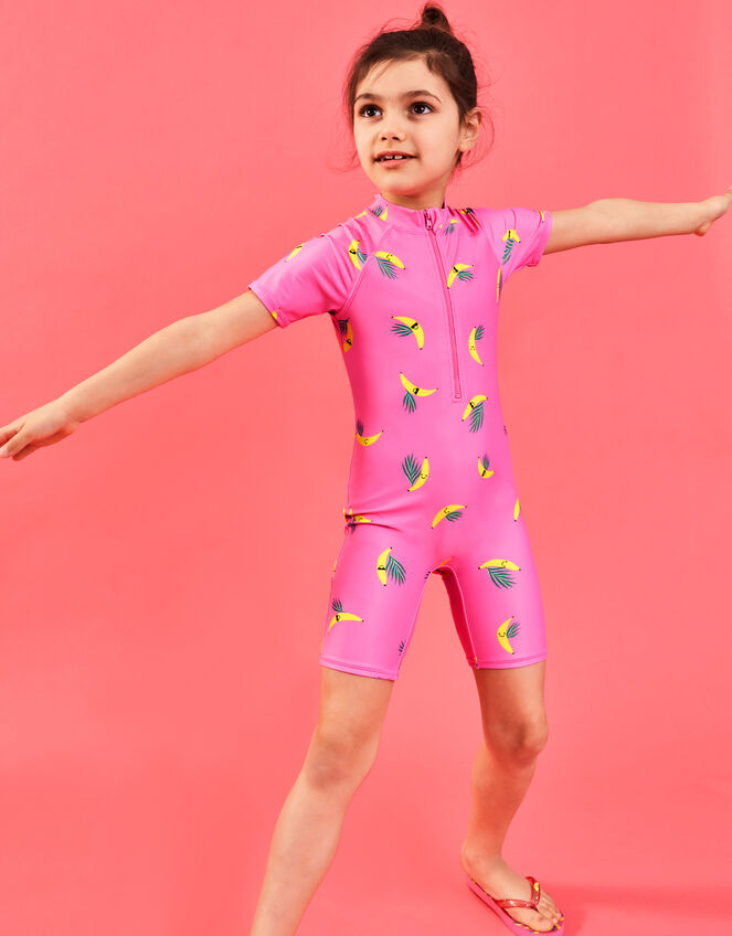 Girls Banana Sunsuit Pink | Swimsuits and swimming costumes ...
