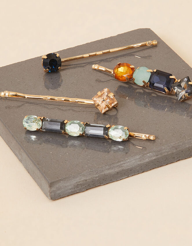 Embellished Gem Hair Slides 4 Pack | Hair clips | Accessorize UK