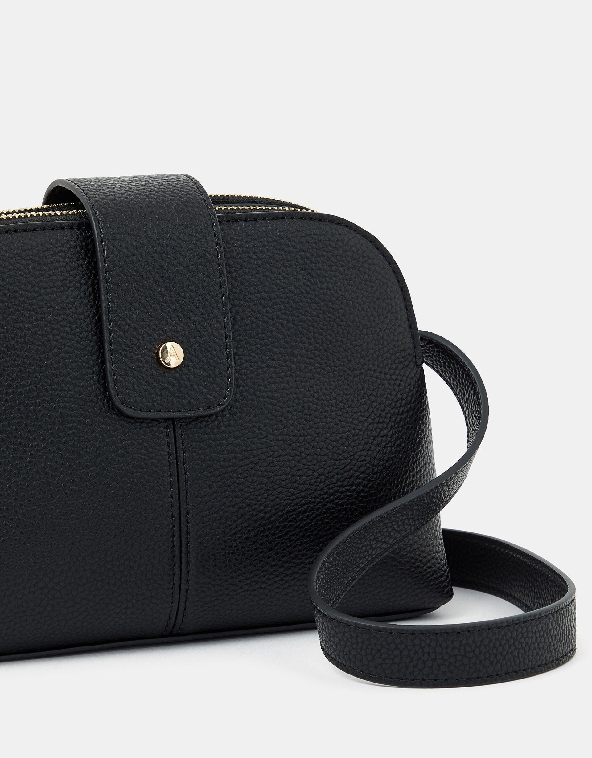 Double-Zip Cross Body Bag Black | 50% off selected lines | Accessorize UK