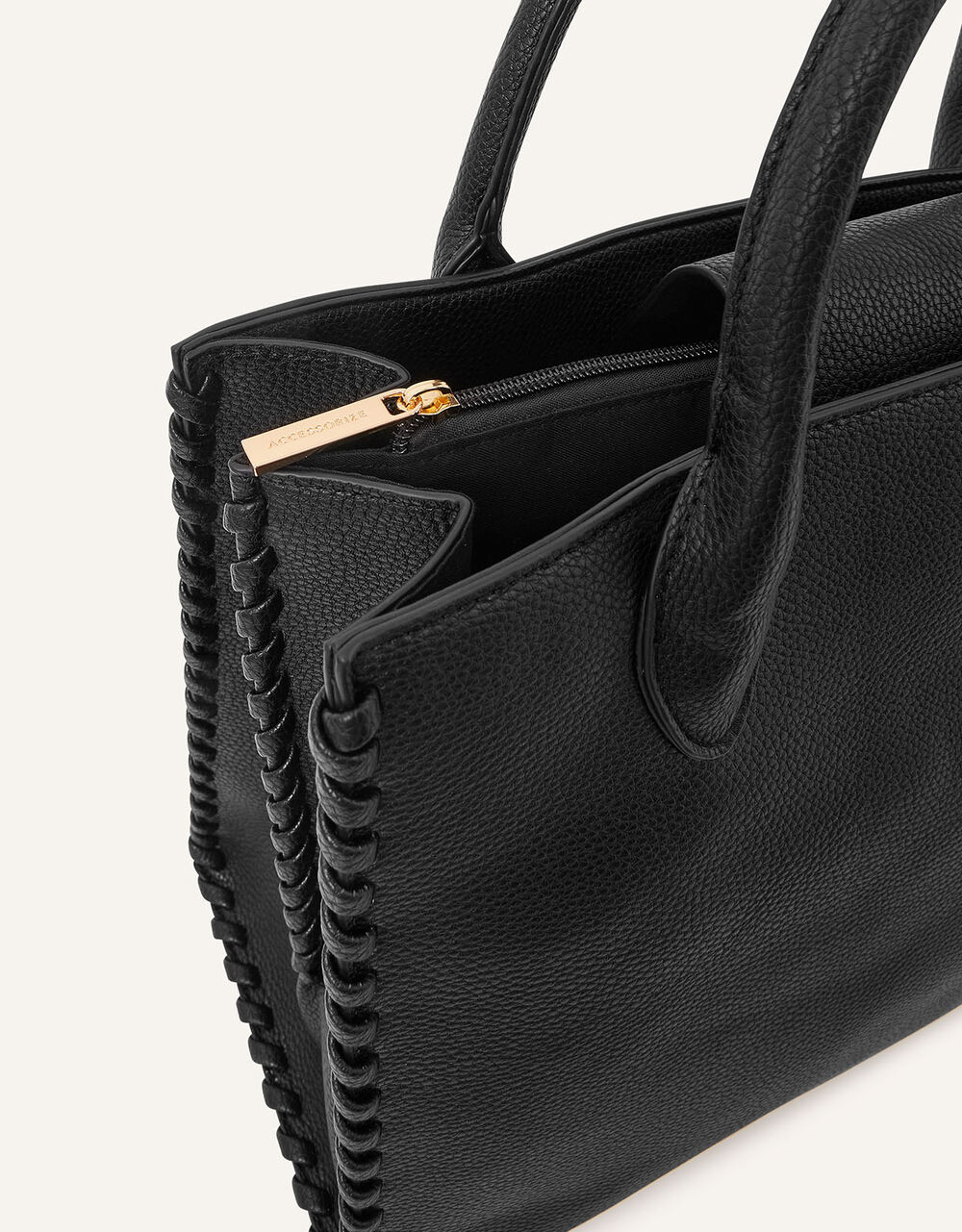 Whipstitch Handheld Bag | Top handle bags | Accessorize UK