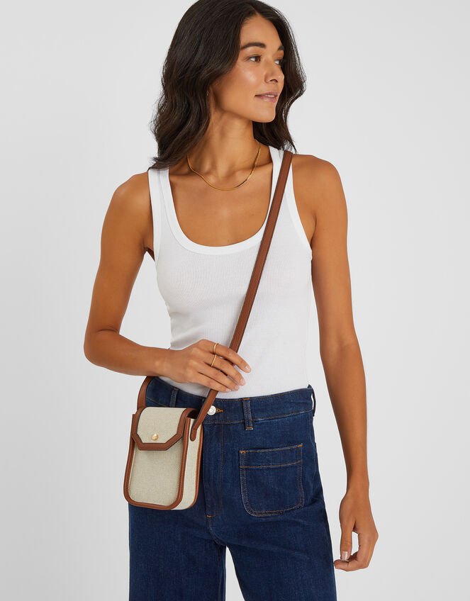 Woven Canvas Phone Bag | Phone Bags | Accessorize UK