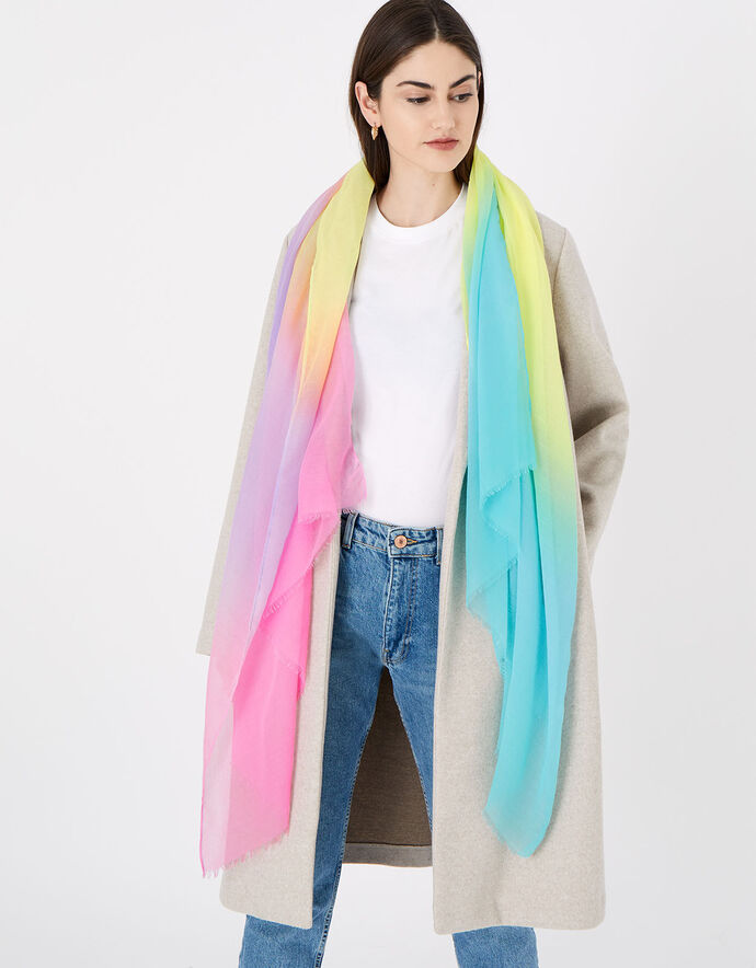 Ombre Rainbow Scarf | Lightweight scarves | Accessorize UK