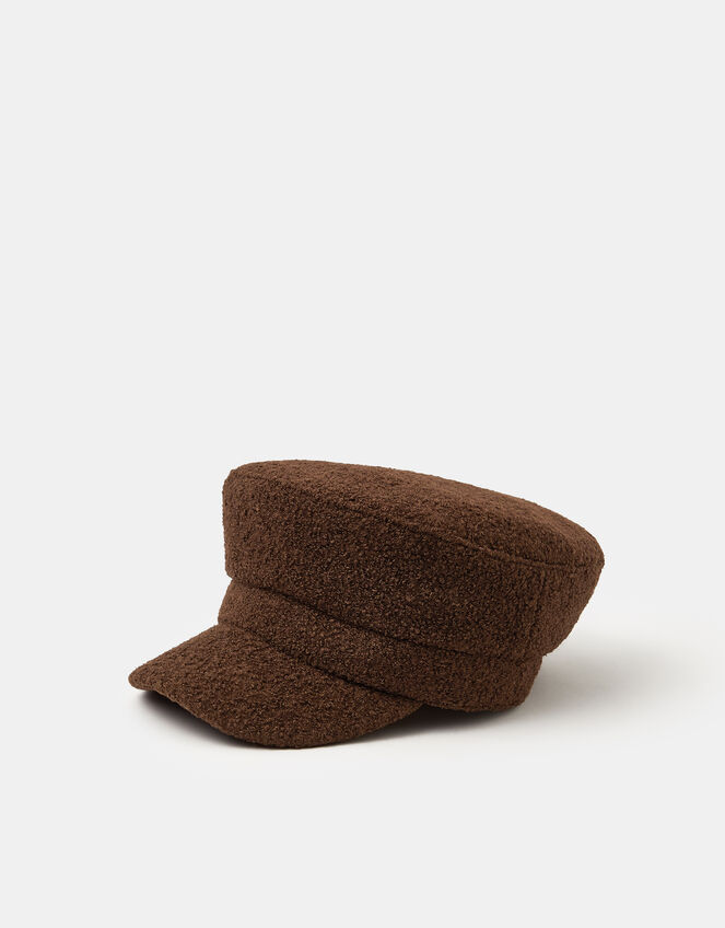 Boucle Baker Boy Hat Brown | Hats | Accessorize UK