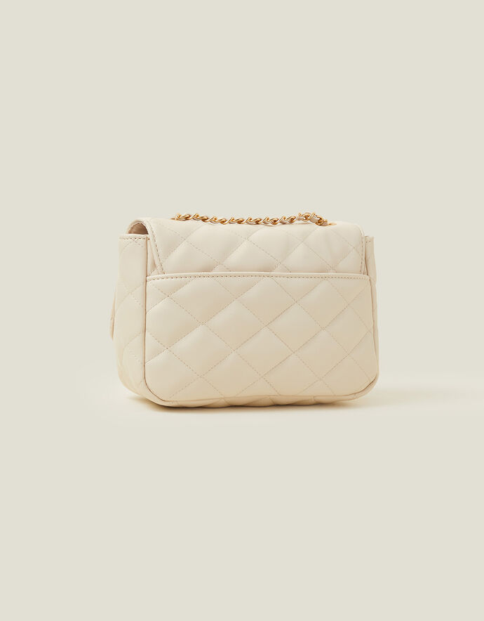 Quilted Cross-Body Bag Cream | Handbags & Purses | Accessorize UK