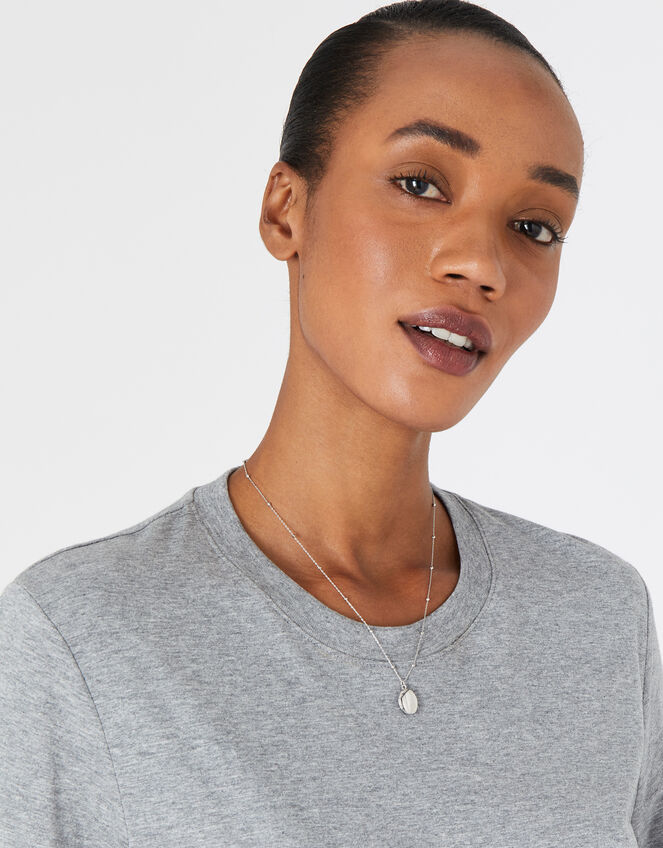 Platinum-Plated Locket Pendant Necklace | Z for Accessorize ...