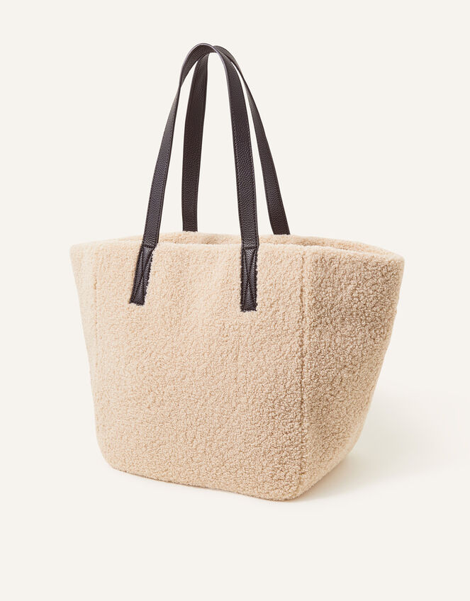 Faux Shearling Tote Bag | Tote & Shopper bags | Accessorize UK
